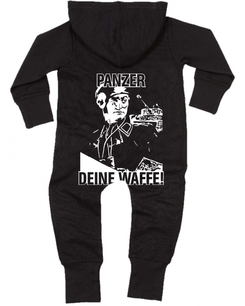 Bestickter Baby Strampler (Panzer, deine Waffe!)