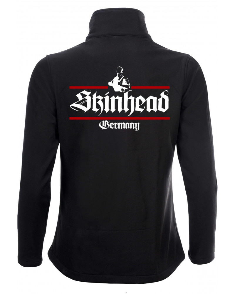 Bestickte Damen Softshell Jacke "2 Lagen" (Skinhead Germany)