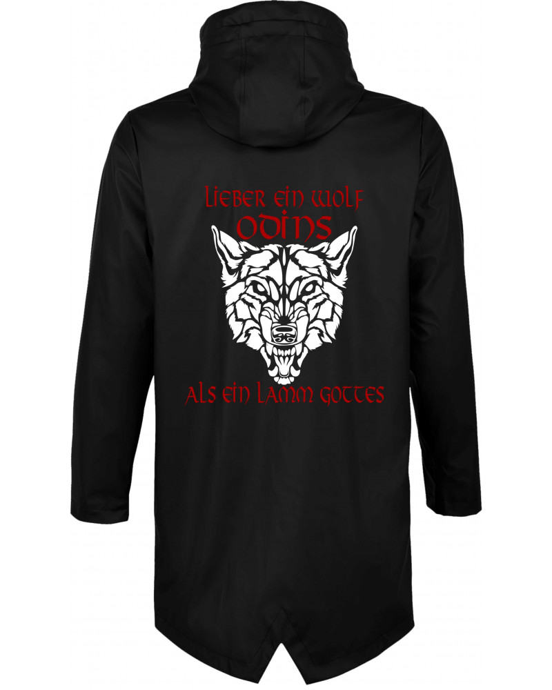 Bestickte Herren Jacke "Wali" (Lieber ein Wolf Odins als ein Lamm Gottes)