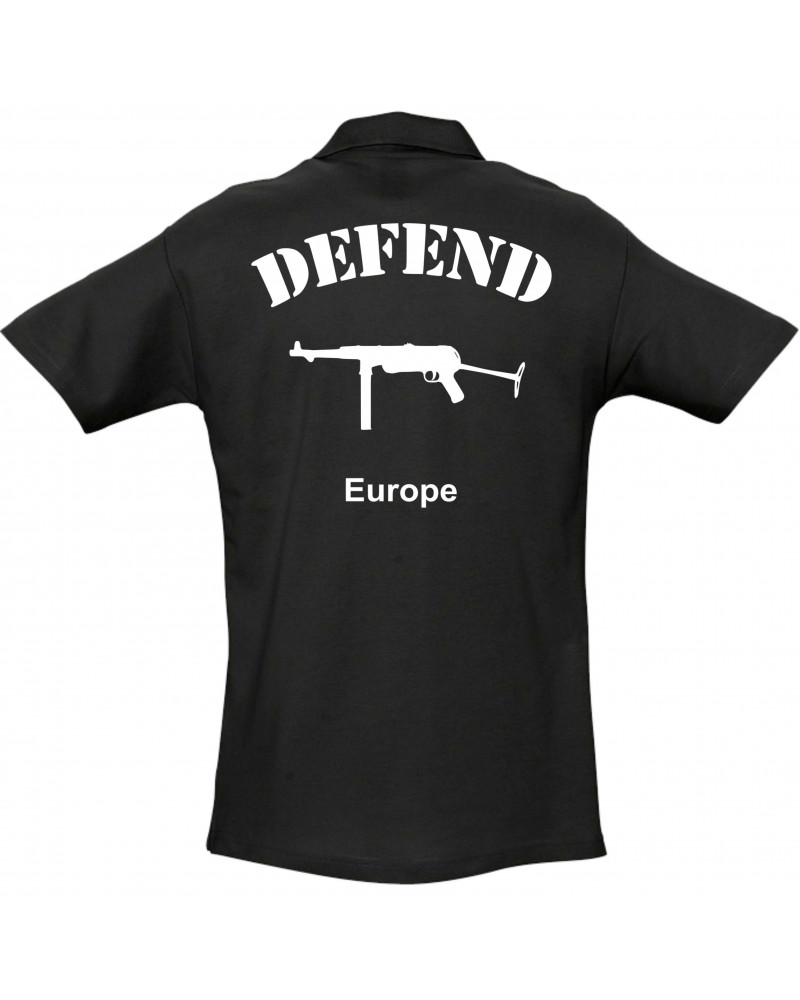 Besticktes Herren Poloshirt (Defend Europe)